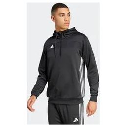 Kapuzensweatshirt Adidas PERFORMANCE "TIRO ES SW HD", Herren, Gr. L, schwarz-weiß (schwarz, weiß), Obermaterial: 100% Polyester, normal, Sweatshirts
