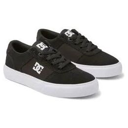Sneaker DC Shoes "Teknic", Kinder, Gr. 1,5(32,5), schwarz-weiß (schwarz, weiß), OBERMATERIAL: LEDER (KUH) / FUTTER: TEXTIL / AUSSENSOHLE: GUMMI, Schuhe