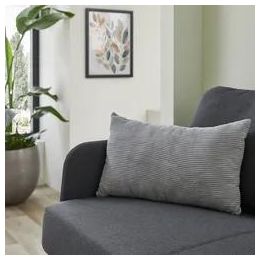 Dekokissen ANDIAMO "Cord Kissen Emy, Kissenhülle mit Füllung", grau (grau, cord unifarben), B:50 H:12 L:30, Polyester, Dekokissen_Sitzkissen_Kissenhüllen, Sofakissen, eckig, 40x40 oder 30x50 cm, auch als 4er Set erhältlich