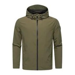 Outdoorjacke Ragwear "Lewie", Herren, Gr. XL54, grün (olivgrün), Obermaterial: 100% Nylon, Innenfutter: 100% Polyester, Basic, gerade hüftbedeckend, hoch geschlossener Ausschnitt, weit elastischer Bund mit innenliegendem Gummizug, Jacken, Übergangsjacke mit wasserdichtem Reißverschluss