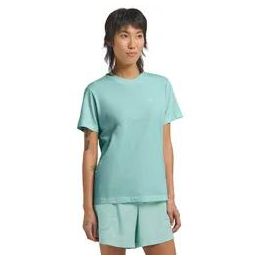 T-Shirt Jack Wolfskin "ESSENTIAL T W", Damen, Gr. XXL, grün (soft jade), Obermaterial: 100% Baumwolle, Rundhals, Shirts, weiches, klassisches T-Shirt aus atmungsaktiver Bio-Baumwolle