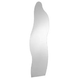 Ganzkörperspiegel Salesfever, transparent (klarglas), B:50cm H:160cm T:0,5cm, MDF, Spiegelglas, Spiegel, wellenförmig, organische Form