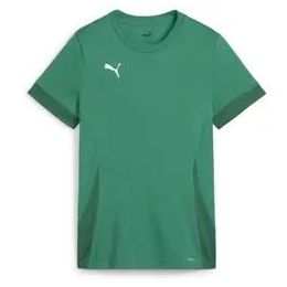 Trainingstop Puma "TEAMGOAL MATCHDAY JERSEY WMNS", Damen, Gr. XS, grün (sport grün, Puma weiß, power grün), Interlock, Obermaterial: 100% Polyester, unifarben, Sportlich, regular fit normal, Rundhals, Tops