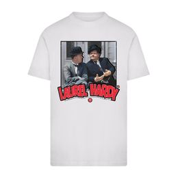 F4NT4STIC Shirt 'Stan Laurel & Oliver Hardy Comedy Duo' male White size XS