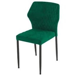 Stapelstuhl Essentials "Louis", grün, B:49cm H:81,5cm T:52,5cm, Stahl, Stühle, grün