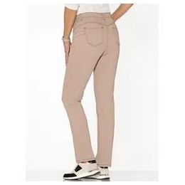 Push-up-Jeans Inspirationen, Damen, Gr. 54, Normalgrößen, beige, 96% Baumwolle, 4% Elasthan, unifarben, lang, Jeans