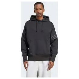 Kapuzensweatshirt Adidas ORIGINALS "NEU C HD", Herren, Gr. XXL, schwarz, carbon, Obermaterial: 53% Baumwolle, 47% Polyester, Sweatshirts