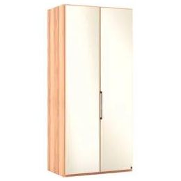 Drehtürenschrank Musterring "Sorrent, Kleiderschrank, Schrank, teilmassiv Eiche", braun, B:100cm H:217cm, Schränke, Türen Eiche massiv oder als Parsol-Bronze-Spiegel, verschiedene Maße