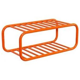 Schuhregal SPINDER DESIGN "RETRO Schuhregal", orange (pure orange), B:72 H:28 T:35,2, Stahl, Regale