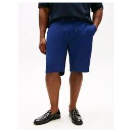 Tommy Hilfiger Big & Tall Shorts "BT-BROOKLYN PO PAPERT SHORTS-B", Herren, Gr. 46, N-Gr, blau (preppy navy), Web, Obermaterial: 98% Baumwolle, 2% Elasthan, TOMMY HILFIGER BIG & TALL, unifarben, regular fit kurz, Hosen, Große Größen