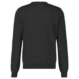 Strickpullover Lerros "Lerros Herren Basic Strickpullover", Herren, Gr. L, schwarz, 100% Baumwolle, Rundhals, Pullover