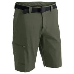 Funktionsshorts Maier Sports "Huang", Herren, Gr. 48, Normalgrößen, moosgrün, 90%Polyamid, 10% Elasthan, Hosen, Herren Shorts, kurze Outdoor-Hose, Bermudas mit 4 Taschen, Regular Fit