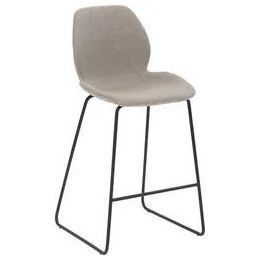mayer Sitzmöbel Barhocker MAYER SITZMÖBEL "mySOLO", grau (muschelgrau, meliert, lichtgrau), B:49 H:97 T:52, 100% Polyester (Sitzschale innen);50% Polyurethan, 50% PVC (Sitzschale außen), Hocker