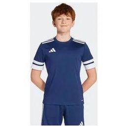 Fußballtrikot Adidas PERFORMANCE "SQUA25 JSY Y", Kinder, Gr. 116, blau (team navy blau 2, weiß), Obermaterial: 100% Polyester, Rundhals, Trikots