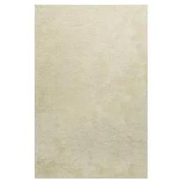 Teppich HOMIE LIVING "Pisa", beige (creme beige meliert), B:130cm H:25mm L:190cm, Polyester, Teppiche, Teppich, Hochflor, Microfaser, uni, weich, Shaggy, Wohnzimmer, Schlafzimmer
