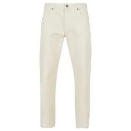 Bequeme Jeans Urban Classics "Urban Classics Herren Colored Loose Fit Jeans", Herren, Gr. 42, Normalgrößen, beige (sandweiß), 100% Baumwolle, unifarben, Casual, Jeans