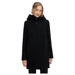 Wolljacke Gil Bret "Gil Bret Damen Wolljacke mit Kapuze", Damen, Gr. 48, schwarz, Obermaterial: 32% Baumwolle, 27% Polyester, 18% Wolle, 18% Polyacryl, 5% diverse Faserarten. Besatz: 100% Polyamid. Futter: 100% Polyester. Füllung: 100% Polyester., Sportlich, gerade, Jacken