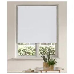 Seitenzugrollo my home "THEMSE" Gr. 5, weiß (schneeweiß), B:80cm H:150cm, Polyester, Rollos, Bestseller mit über 3000 4,5-Sterne-Bewertungen, Klemmträger