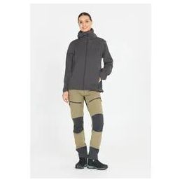 Outdoorjacke WHISTLER "Bowen", Damen, Gr. 44, dunkelgrau, 100% Polyester, unifarben, normal, hoch geschlossener Ausschnitt, Jacken, mit 4-Wege-Stretch