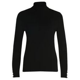 Strickpullover Betty Barclay "Betty Barclay Damen Rollkragenpullover langarm", Damen, Gr. 46, schwarz, Strick, Obermaterial: 80% Viskose, 20% Polyamid., figurbetont lang, Pullover