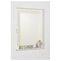 Plissee K-home "COMO" Gr. 4, beige (creme), B:70cm H:130cm, Obermaterial: 100% Polyester, Plissees