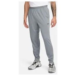 Trainingshose Nike "DRI-FIT TOTALITY MENS TAPERED FITNE", Herren, Gr. XL, N-Gr, grau (smoke grau, schwarz), Obermaterial: 100% Polyester, Sportlich, Hosen