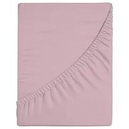 Spannbettlaken bellana "bellana premiumstretch", rosa, 1 Stk., Jersey-Elasthan, 140-160x200-220 18-35, Jersey-Elasthan, Obermaterial: 95% Baumwolle, 5% Elasthan, Bettlaken, super elastisch