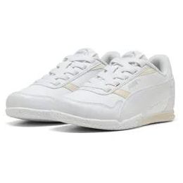Sneaker Puma "BELLA DONNA SL AC PS", Gr. 32, silber (Puma weiß, Puma weiß, Puma silber), Synthetik, Schuhe