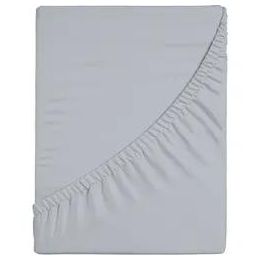 Spannbettlaken bellana "bellana premiumstretch", steel, 1 Stk., Jersey-Elasthan, 180-200x200-220, Jersey-Elasthan, Obermaterial: 95% Baumwolle, 5% Elasthan, Bettlaken, super elastisch