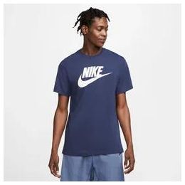 T-Shirt Nike SPORTSWEAR "MEN'S T-SHIRT", Herren, Gr. M, blau (marine), Obermaterial: 100% Baumwolle, normal, Rundhals, Shirts