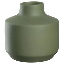 Dekovase Leonardo "Keramikvase MILANO", grün, B:18cm H:18,5cm T:18cm, Keramik, Vasen