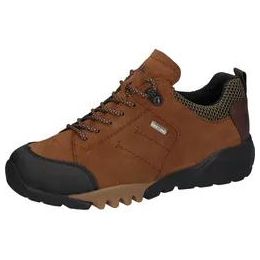 Waldläufer Trekkingschuh WALDLÄUFER "H-AMIATA", Damen, Gr. 7,5 (41), gold (cognac, goldfarben), Gummi, Nubukleder, Textil, Veloursleder, kontrastfarbene Details, Schuhe, Freizeitschuh, Halbschuh, Outdoorschuh mit TEX-Ausstattung, H-Weite