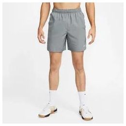Laufshorts Nike "DRI-FIT CHALLENGER MEN'S UNLINED RUNNING SHORTS", Herren, Gr. S, N-Gr, grau (smoke grau, smoke grau, reflective silv), Obermaterial: 100% Polyester, Sportlich, Hosen