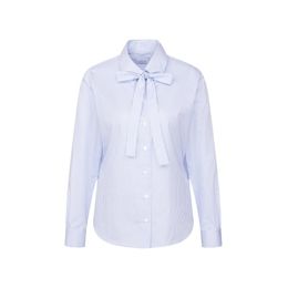 Seidensticker Bluse Damen Gr&ouml;&szlig;e 4XL hellblau / wei&szlig;
