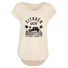 F4NT4STIC T-Shirt 'Citroën 2CV Driver's Club Black Beach' Damen Größe XXL sand / schwarz