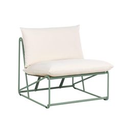 Beliani Gartenstuhl PICO in Grün/Beige - (W) 80 x (H) 88 x (L) 88 cm | Gr.: onesize