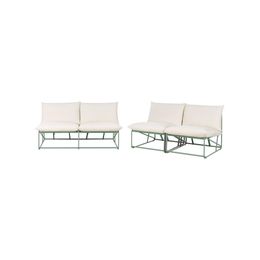 Beliani 3-tlg Lounge Set PICO in Grün/Beige | Gr.: onesize