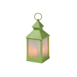 MARELIDA LED Laterne mit Flammeneffekt H: 24cm in grün | Gr.: onesize