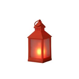 MARELIDA LED Laterne mit Flammeneffekt H: 24cm in orange | Gr.: onesize