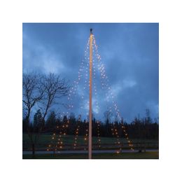 MARELIDA LED Baummantel Lichterkette für Fahnenmast 10 Stränge H: 7m | Gr.: onesize