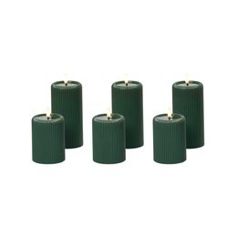 Beliani 6er-Set LED Deko NOISETTE in Grün | Gr.: onesize