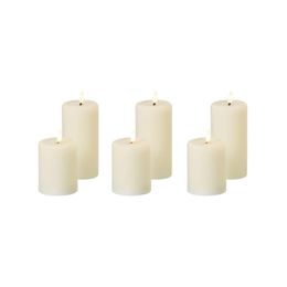 Beliani 6er-Set LED Deko NOISETTE in Weiß | Gr.: onesize