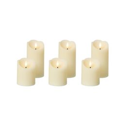 Beliani 6er-Set LED Deko AMOREA in Weiß | Gr.: onesize