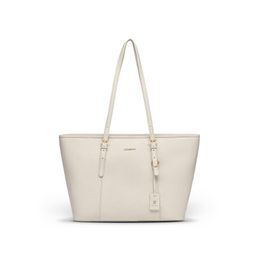 Lazarotti Bologna Leather Shopper Tasche Leder 35 cm in cream | Gr.: onesize