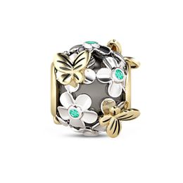 GNOCE Sterling Silber Charm teilvergoldet | Gr.: onesize