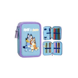 Bluey Federm&auml;ppchen 2-Fach gef&uuml;llt Bingo Etui Schule Kinder | Gr.: onesize