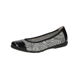 Caprice Ballerina in BLACK ZEBRA | Gr.: 39