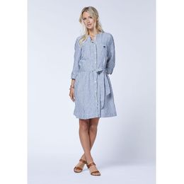 POLO SYLT Kleid im Blusen-Stil mit Streifen in Blau | Gr.: 38