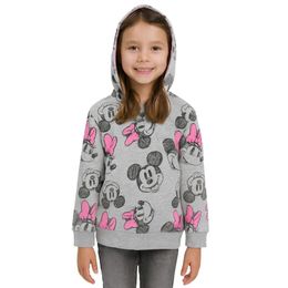 Disney Minnie Mouse Hoodie Kapuzenpullover in grau | Gr.: 122/128