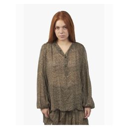 Second Female Bluse in Grau / Blau | Gr.: S